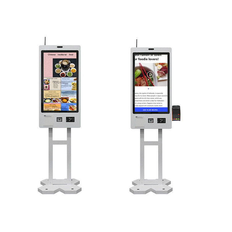 Fast Food Self Ordering Kiosk with Bill Payment & QR Scanner