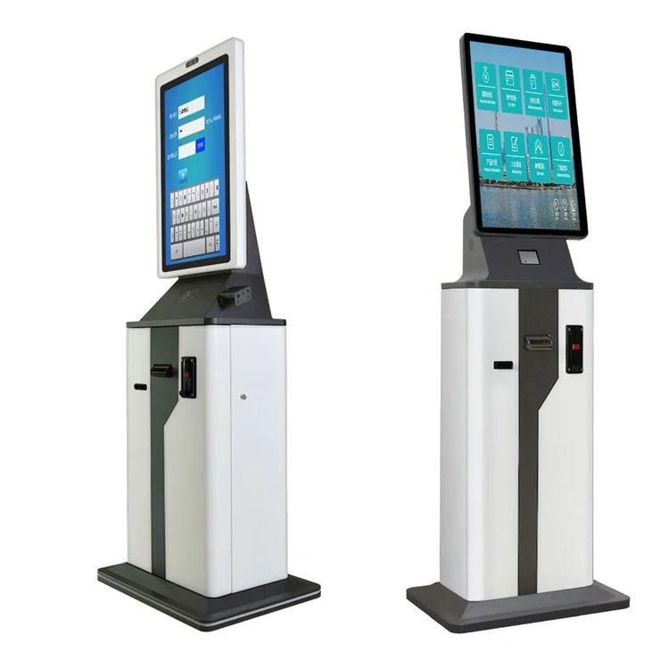 Capacitive Touch 10 Point Check In Kiosk Vertical Optional Electric ...