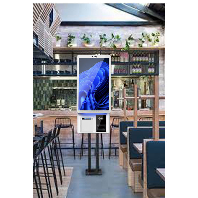 Wall Mounted Restaurant Ordering Kiosk High Resolution 1920*1080P For ...
