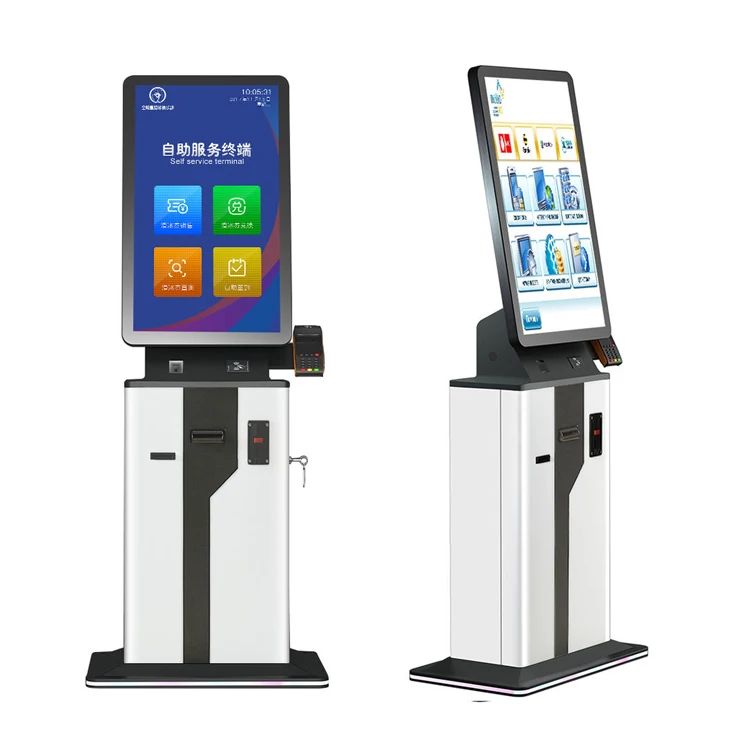 OEM Smart Self Service Kiosk Supermarket Self Checkout Kiosk