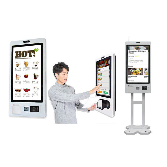 Self Checkout Fast Food Self-Service Ordering Kiosk 27 Inch Touch ...