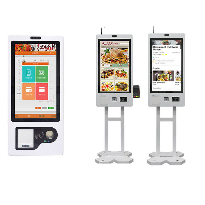 Wall Mounted Touch Screen Self Service Ordering Kiosk for Retail and ...
