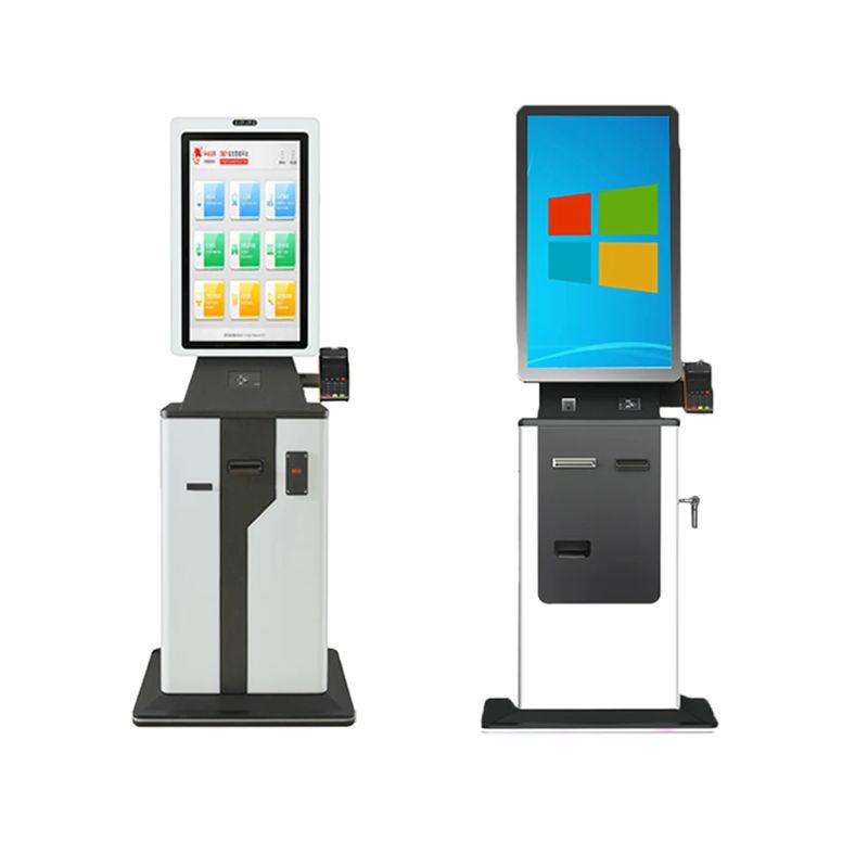 Check In Kiosk Touch Screen Self Service Payment Kiosk Machine With QR ...