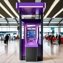 21.5inch Touchscreen Hotel Check In Kiosk with Recycling Card Dispensing