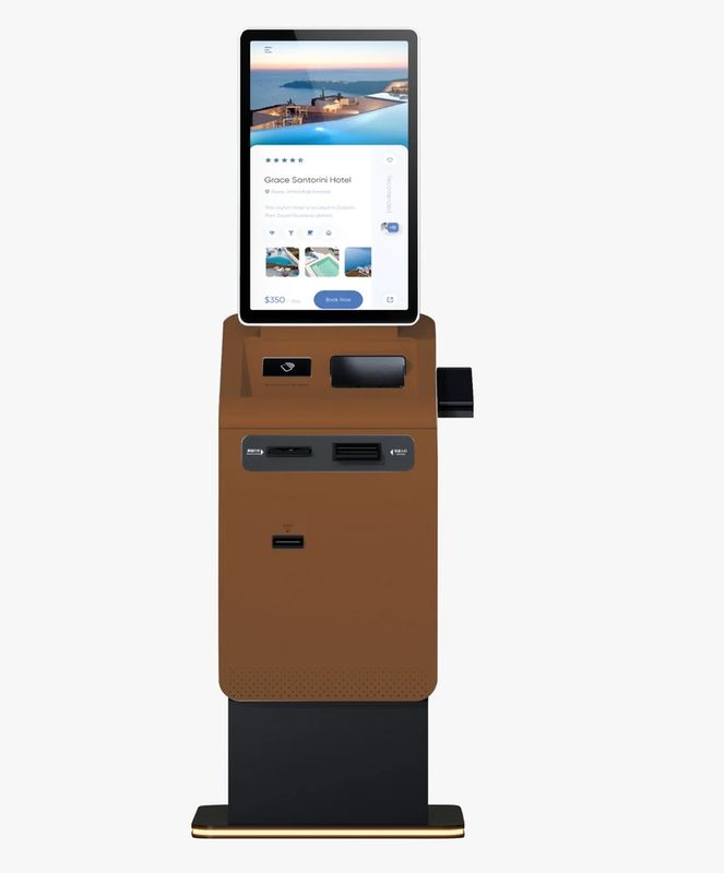 Thermal Printer Self Service Kiosk with Barcode Scanner Camera and QR ...