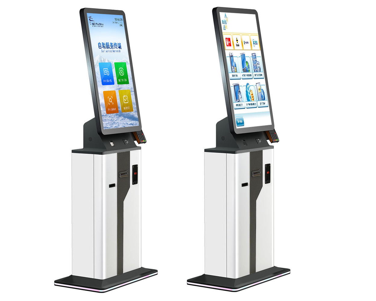 Multifunction Self Check Out Kiosk Cash Payment Passport License ID Card