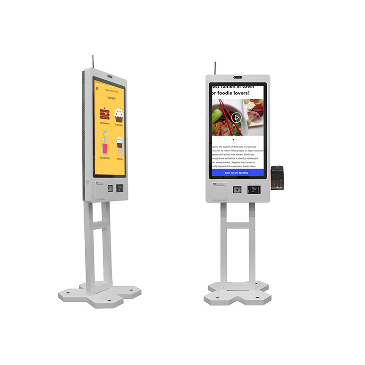 Self Ordering Kiosk Touch Screen Kiosk Machine with A4 Printer in ...