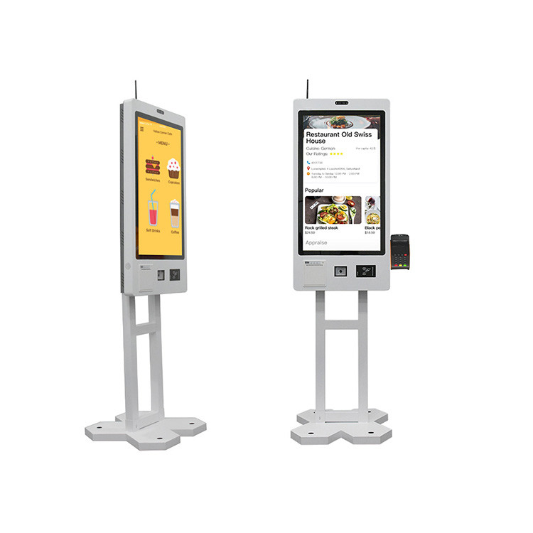 Self Checkout Kiosk Machine For Restaurant Order With Floor Standing ...