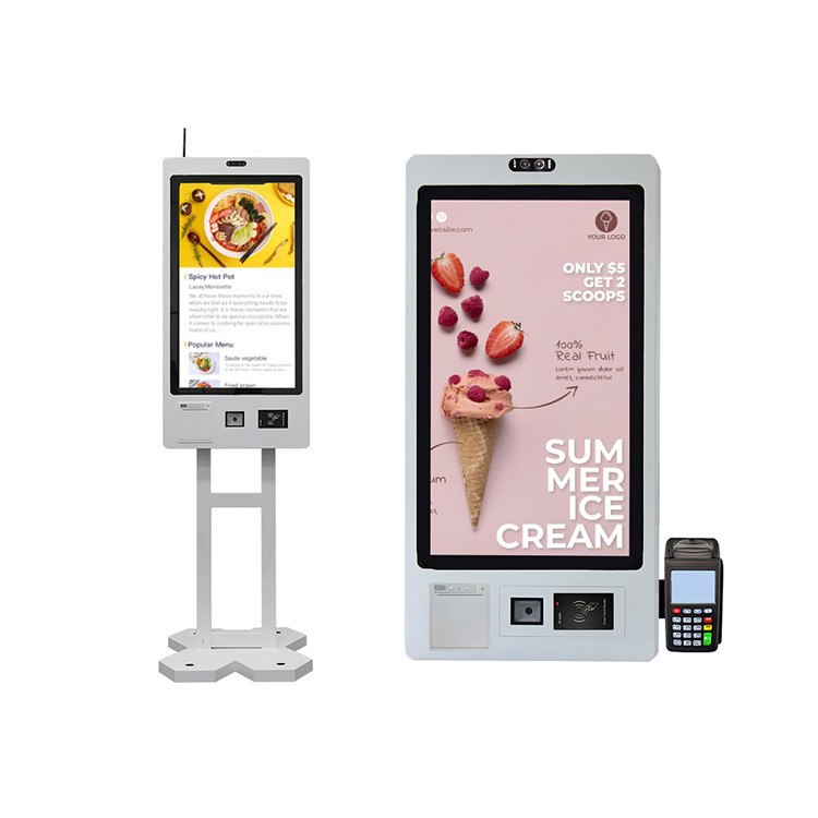 10 Point Capacitive Touch Restaurant Ordering Kiosk Self Service Kiosk ...