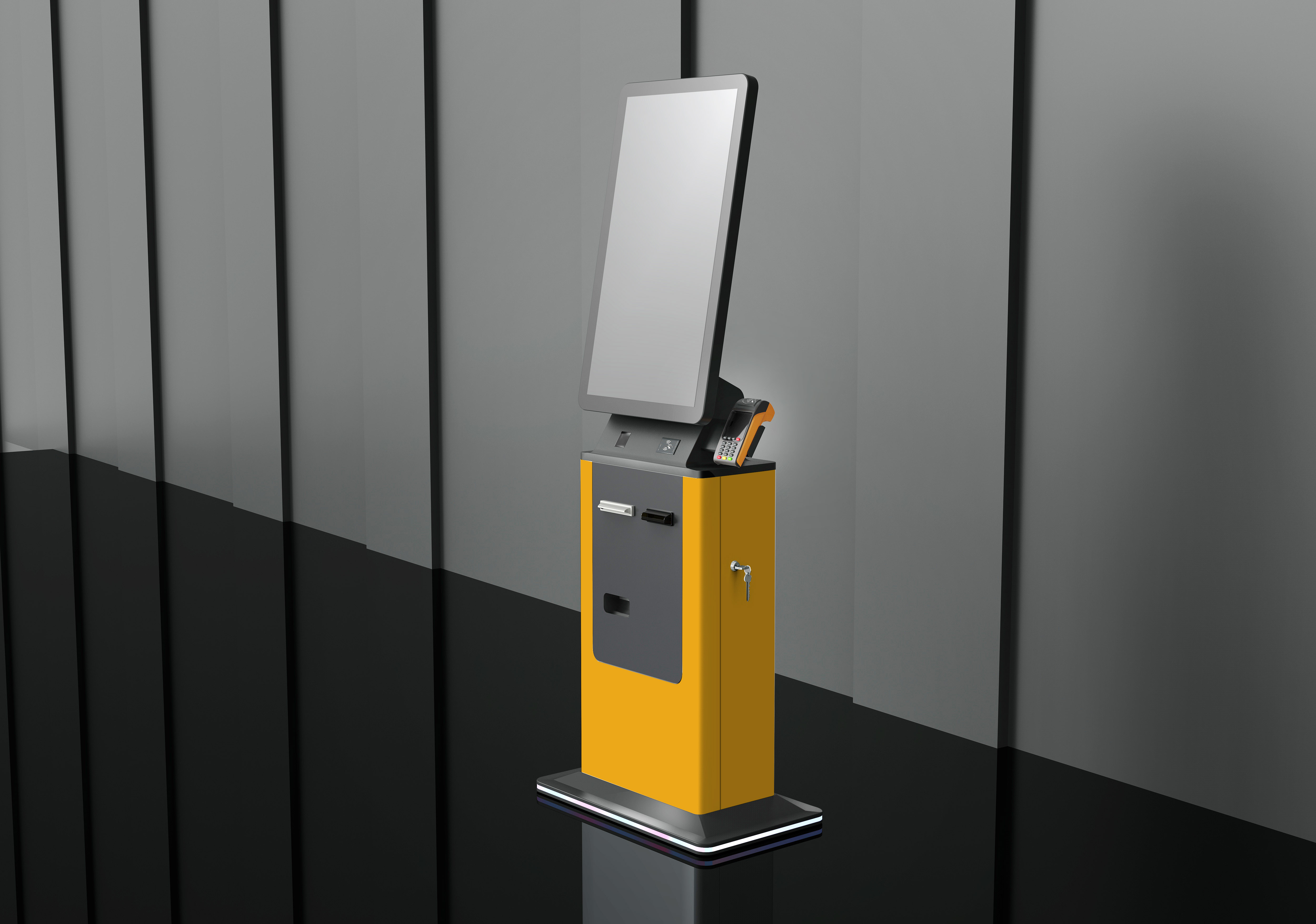 Self Service Outdoor Cash Dispenser ATM Financial currency Kiosk