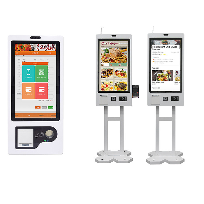 Wall Mounted Touch Screen Self Service Ordering Kiosk for Retail and ...