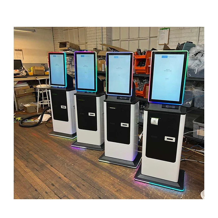 Advanced Cash Payment Kiosk With Touch Screen Interface And Windows ...