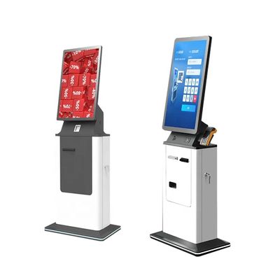 Check In Kiosk Self Service Card Dispenser Cash Receive Printer Kiosk ...