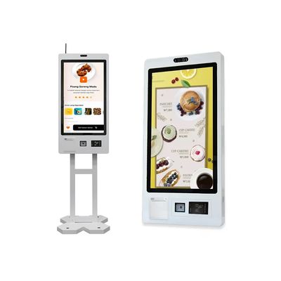 Restaurant Mcdonalds KFC Self Ordering Kiosk Floor Stand / Wall Mounted Self Checkout Machine