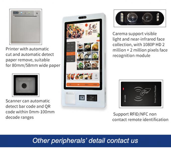 32 Inch Self Checkout Machines Kiosk Automatic Touch Screen Self ...