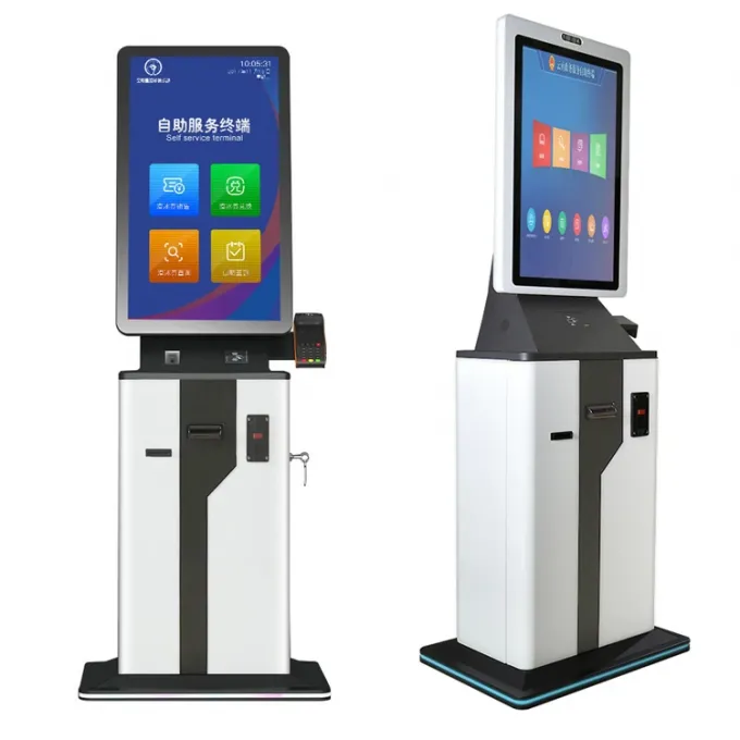 Hotel Check In Kiosk with High Resolution Touch Screen Cash Acceptor ...