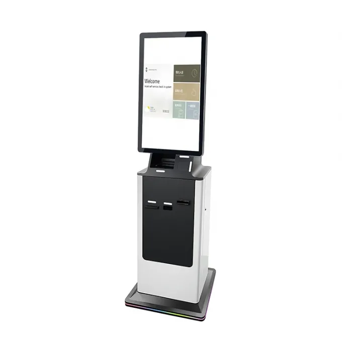 Hotel Check In Kiosk with High Resolution Touch Screen Cash Acceptor ...