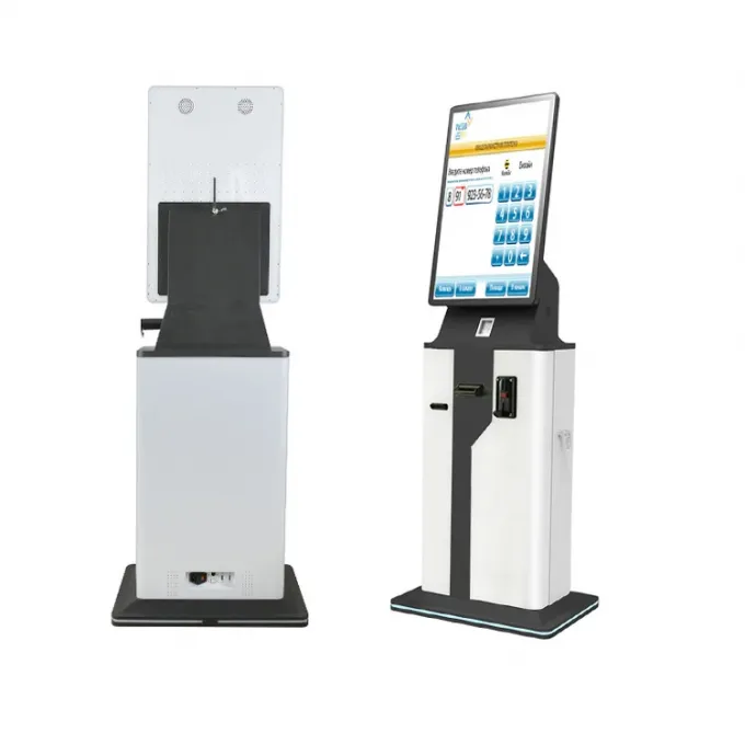 Convenient Check In Kiosk with Card Dispenser and Android/Linux/Win7/8 ...